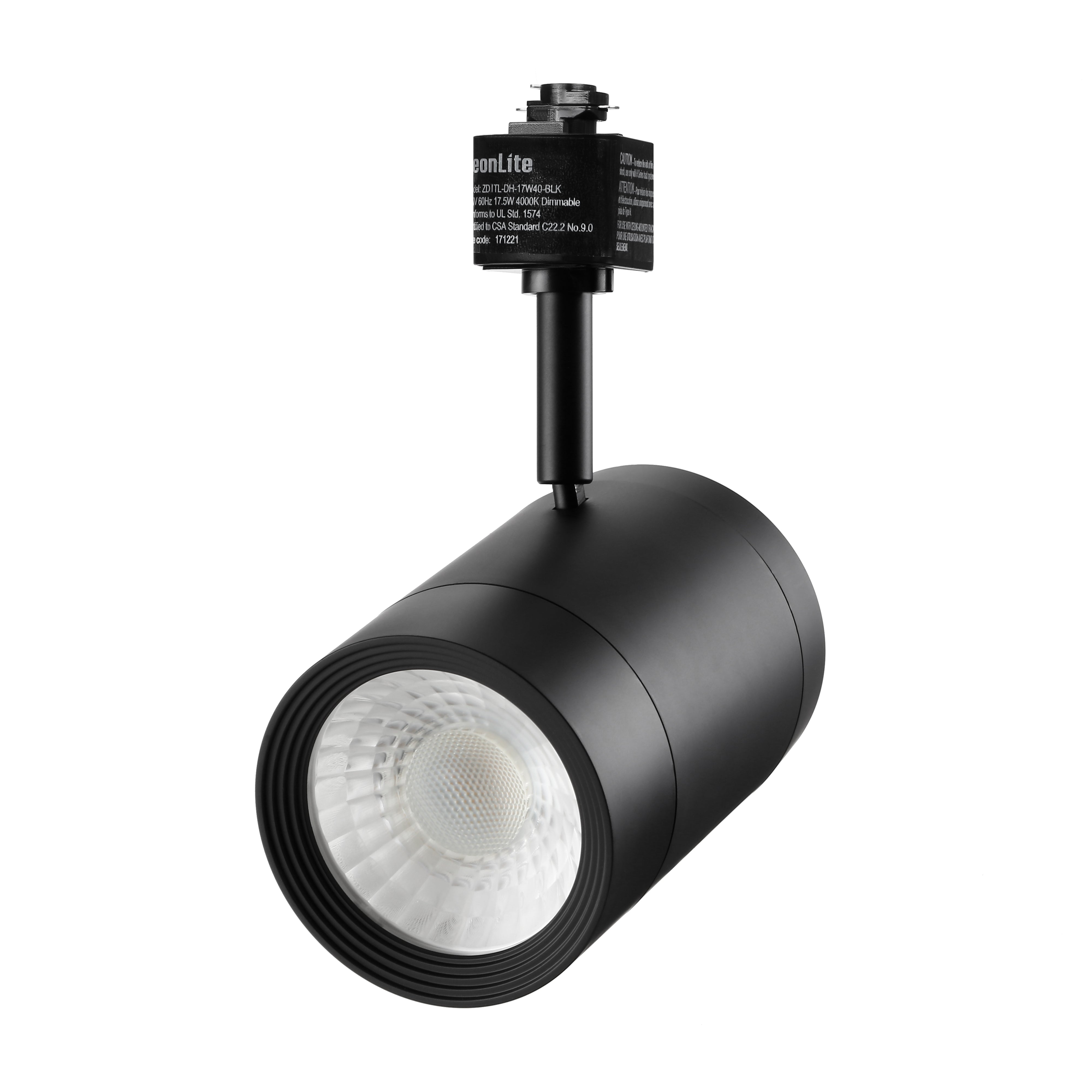 Radiant™ 17W LED Track Light - Black - 3000K/4000K – Torchstar Lighting