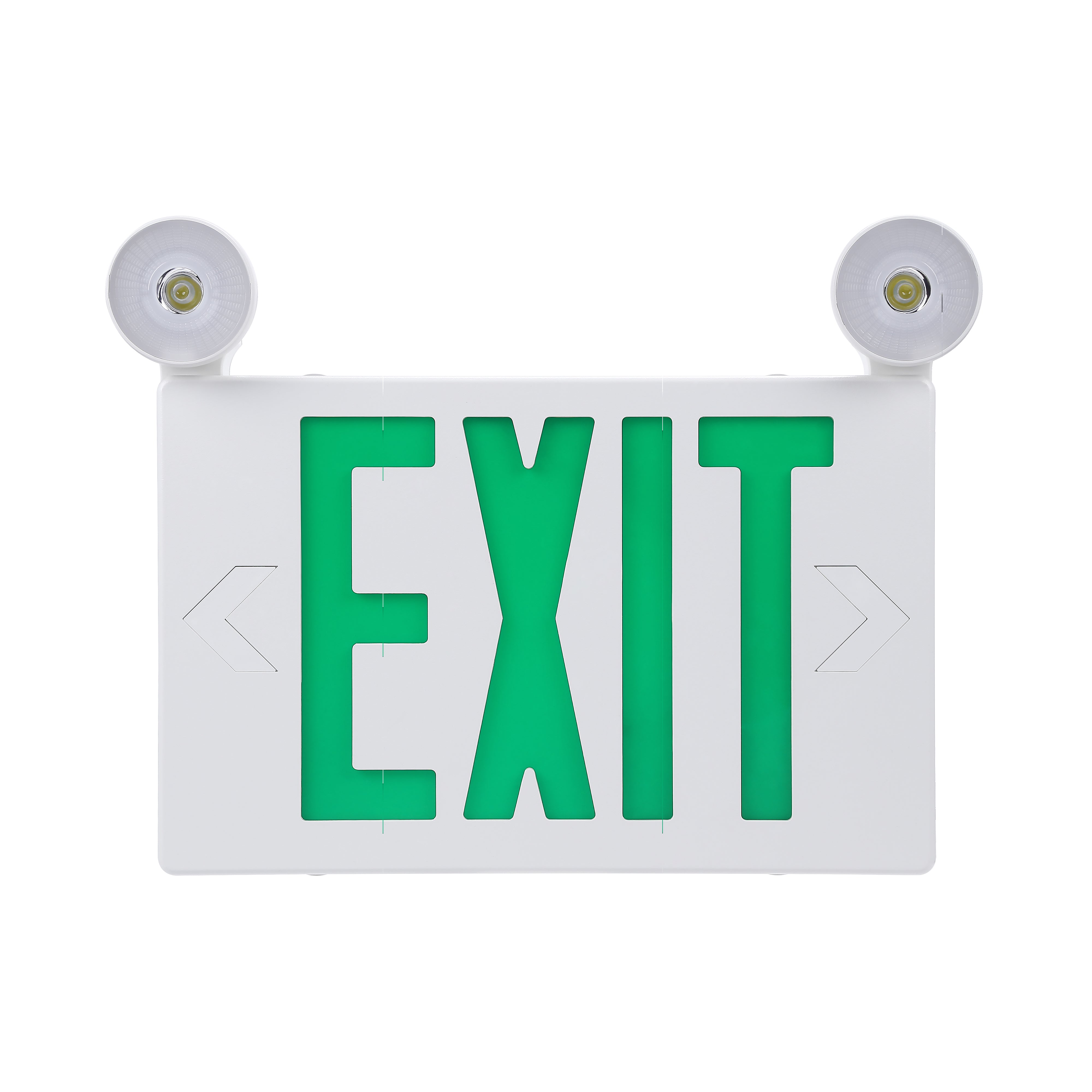 LitWay Indoor Exit Sign with Emergency Light - Green Letters ...